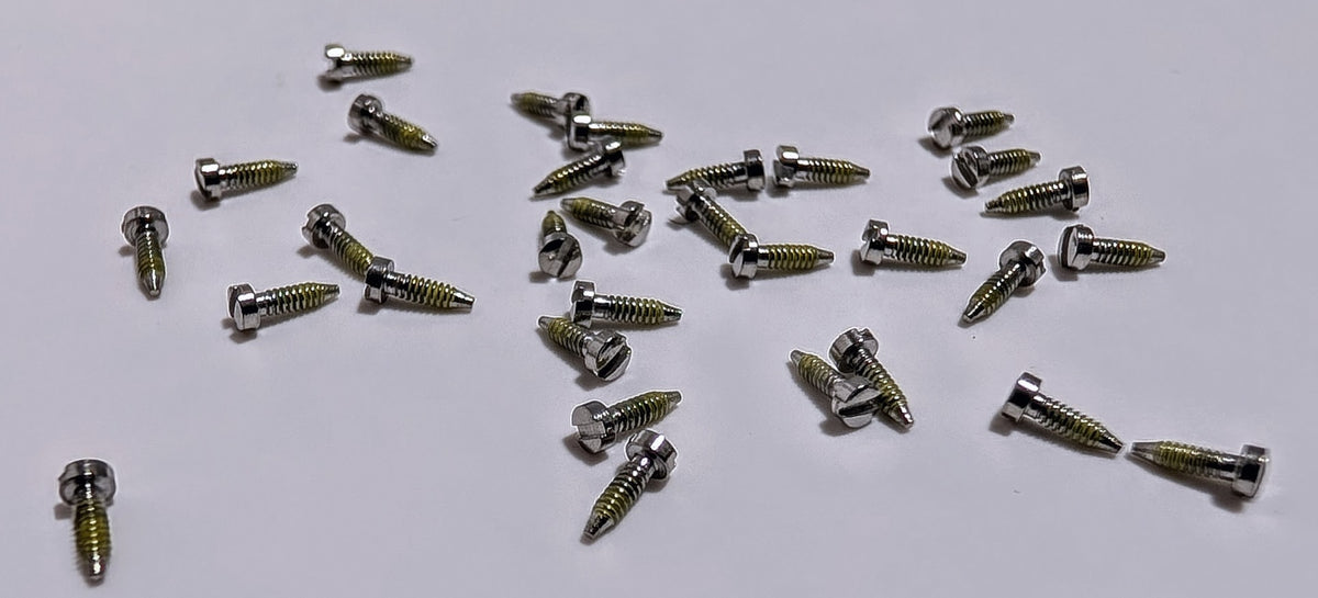 100 PCS Silver + Yellow Coating Eyeglass Screw - #20001/100 – Western ...